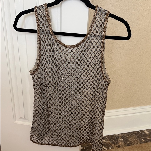 Matty M | Tops | Maddie M Beaded Sheer Tank Top | Poshmark